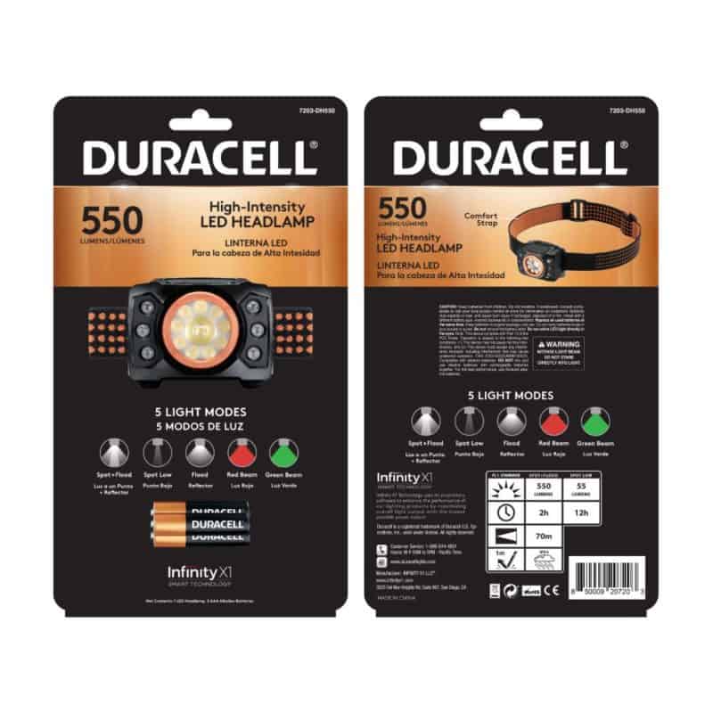 550 Lumen High-Intensity LED Headlamp - Duracell Lights
