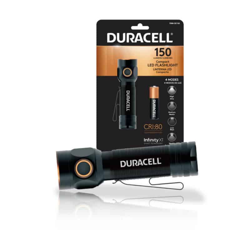 Linterna Compacta con Alta Precisión de Color Duracell LED 150 ...