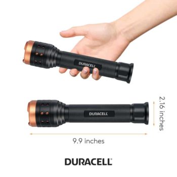 2500 Aluminum Focusing LED Flashlight - Duracell Lights
