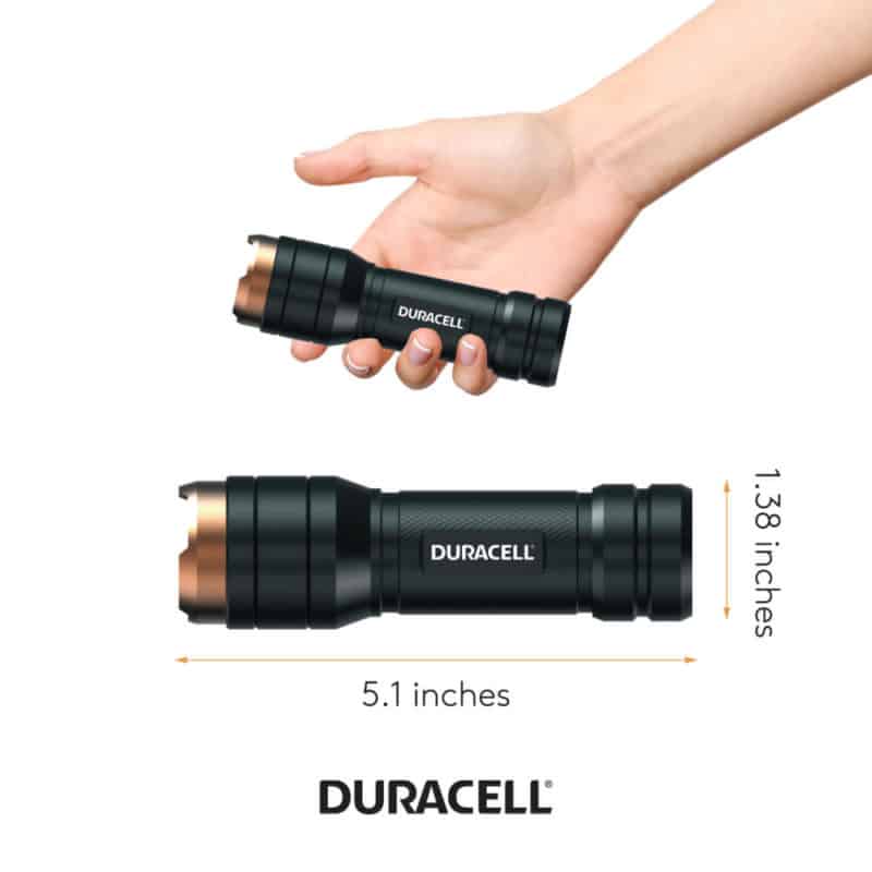 250 Aluminum LED Flashlight - Duracell Lights