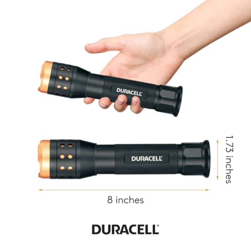 1000 Aluminum Focusing LED Flashlight - Duracell Lights