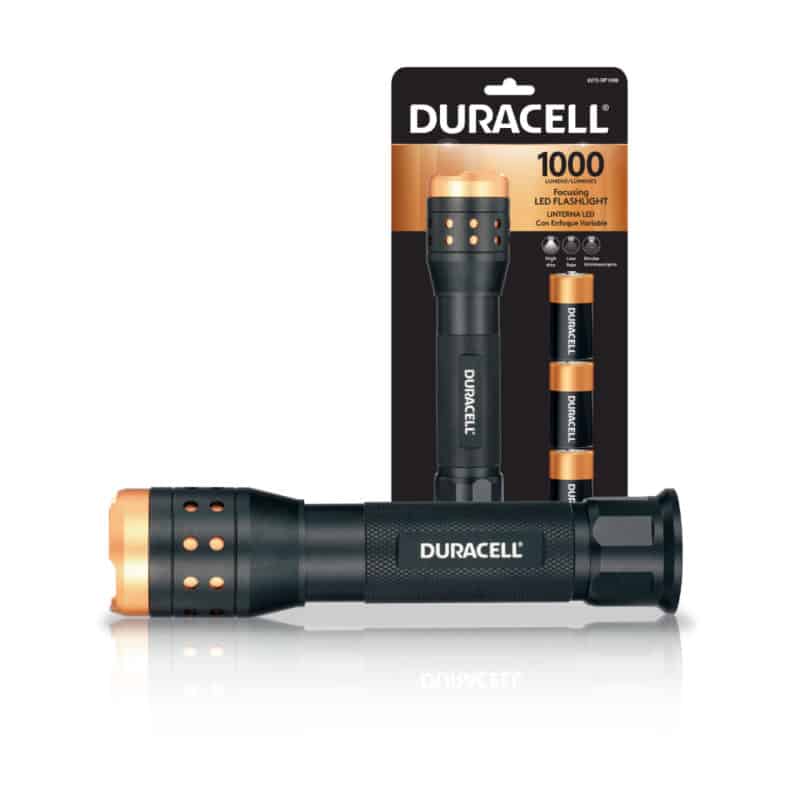 1000 Aluminum Focusing LED Flashlight - Duracell Lights