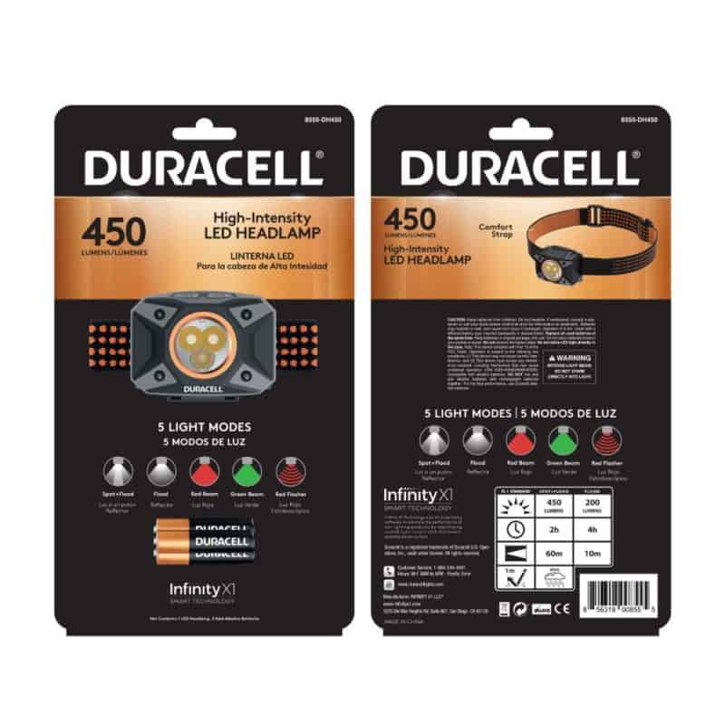 450 Lumen Multi-Function LED Headlamp - Duracell Lights