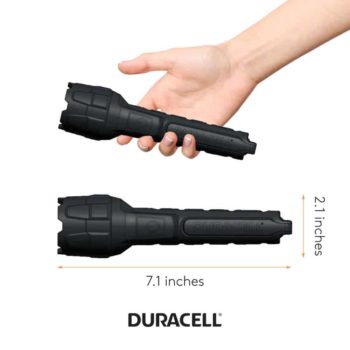100 Lumen Heavy Duty Rubber LED Flashlight - Duracell Lights